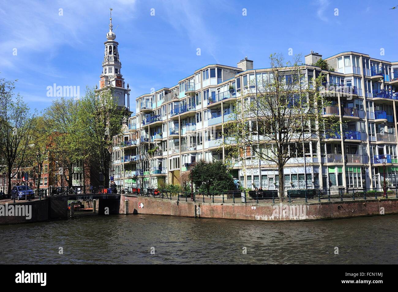 The river Amstel. Amsterdam, Netherlands Stock Photo - Alamy