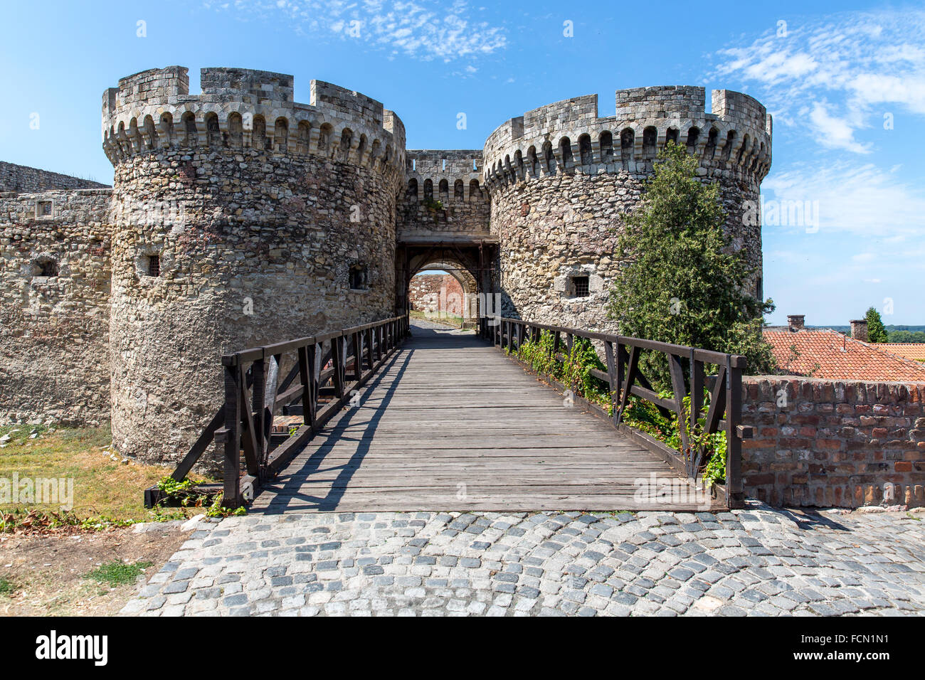 Kalemegdan fortress gate in Belgrade Stock Photo - Alamy