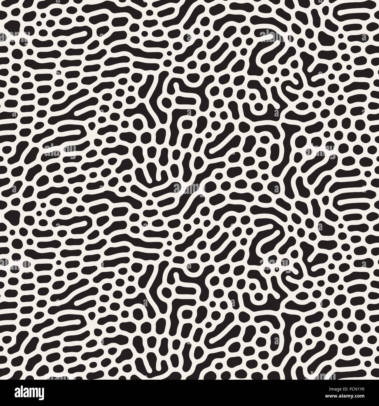 Vector Seamless Organic Rounded Shapes Foam Pattern Stock Vector Image ...