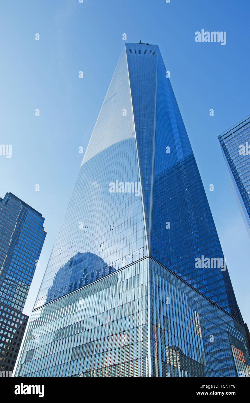 New York, Usa: view of the One World Trade Center, main building of the ...