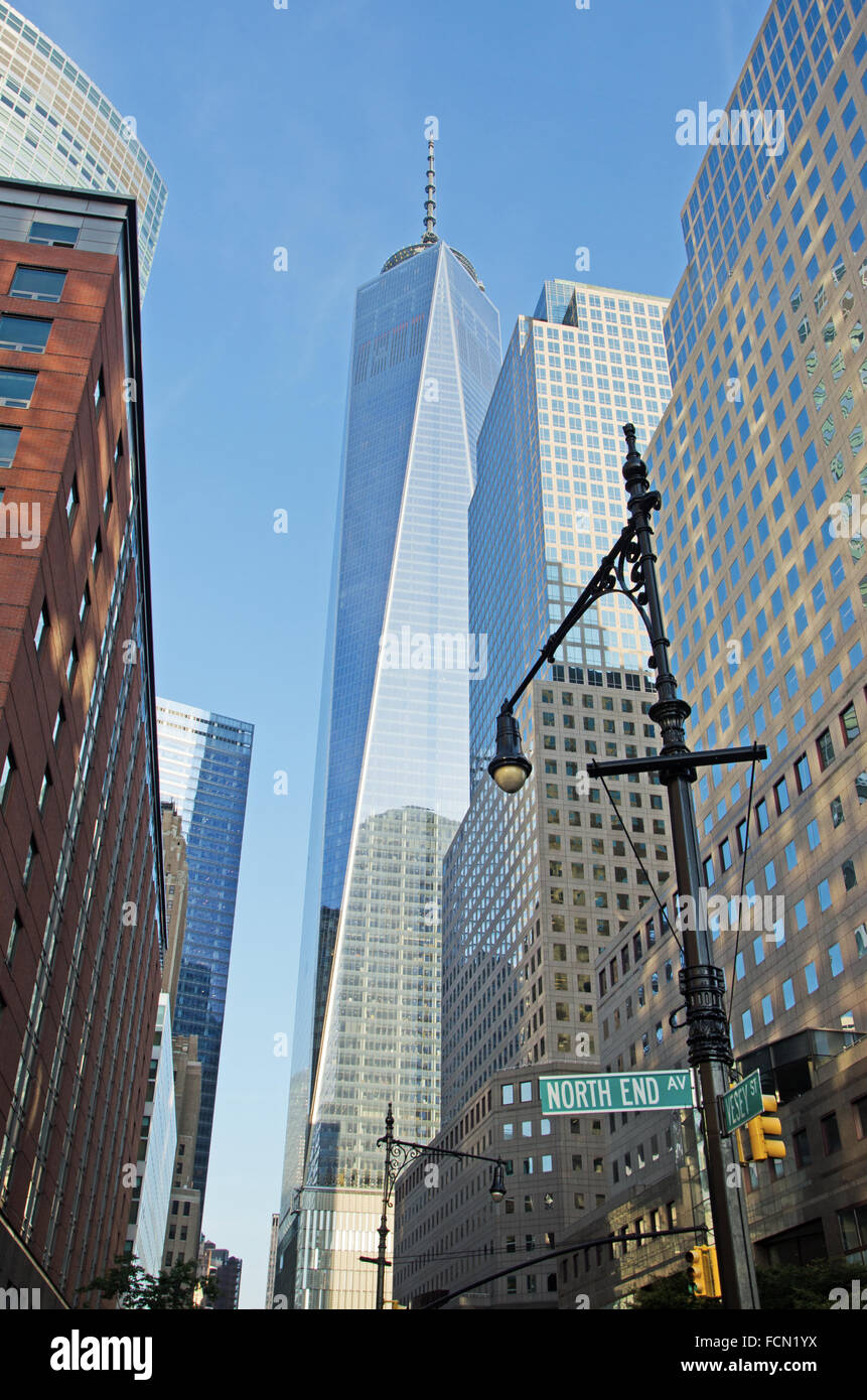 New York, Usa: view of the One World Trade Center, main building of the ...
