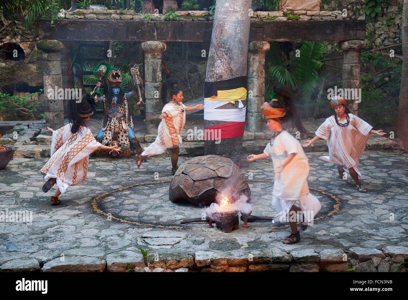 Mayan Ritual Ceremony Yucatan Mexico Stock Photos & Mayan Ritual ...