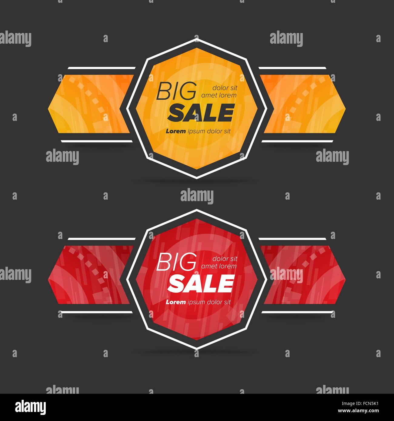 Big sale circle stickers. Sale and discounts. Vector illustration Stock ...