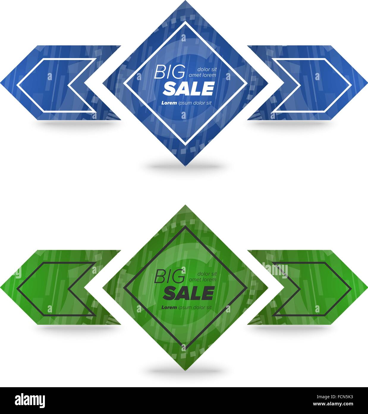 Big sale circle stickers. Sale and discounts. Vector illustration Stock ...