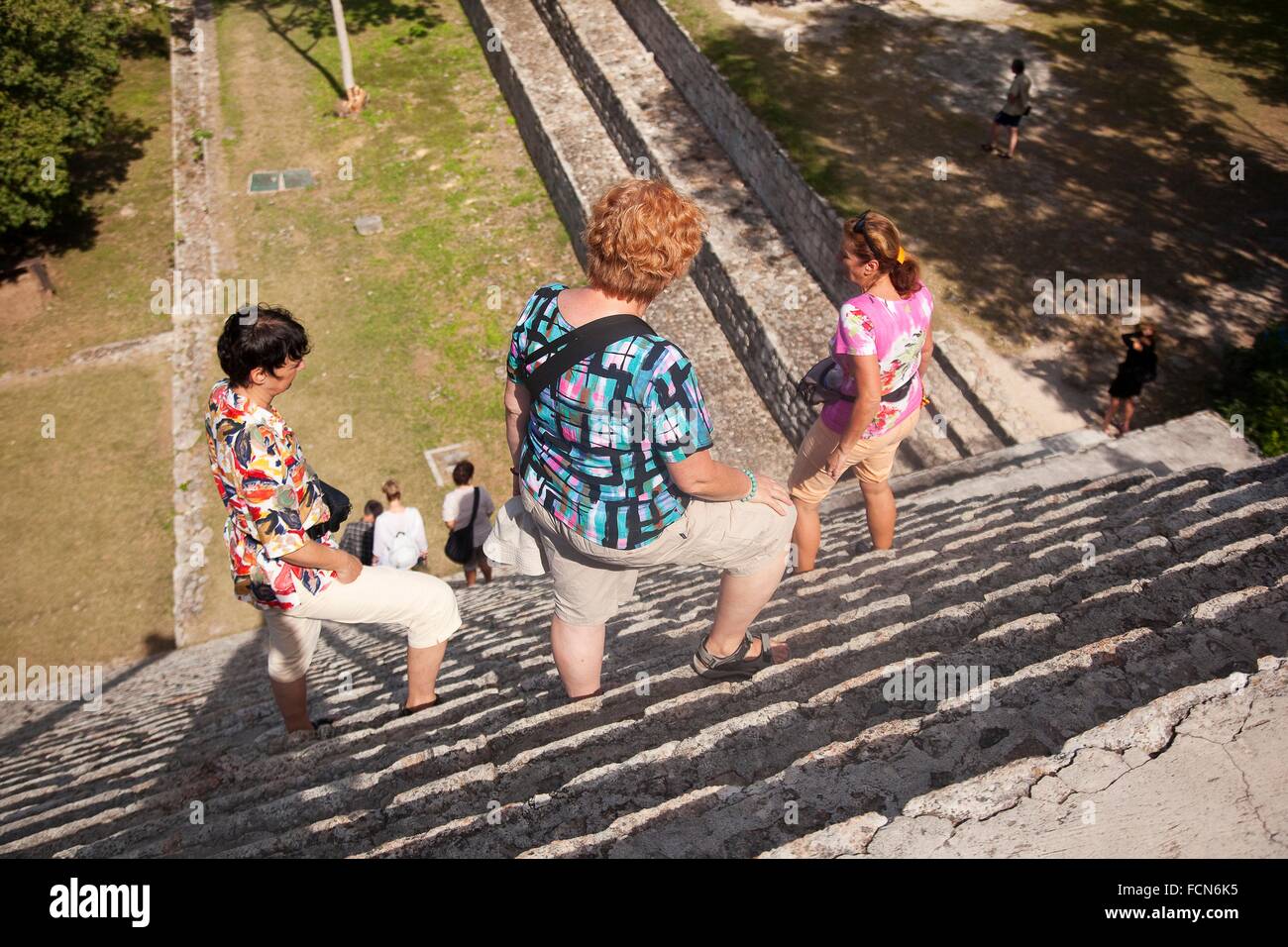 Tourists climbing great pyramid hi-res stock photography and images - Alamy