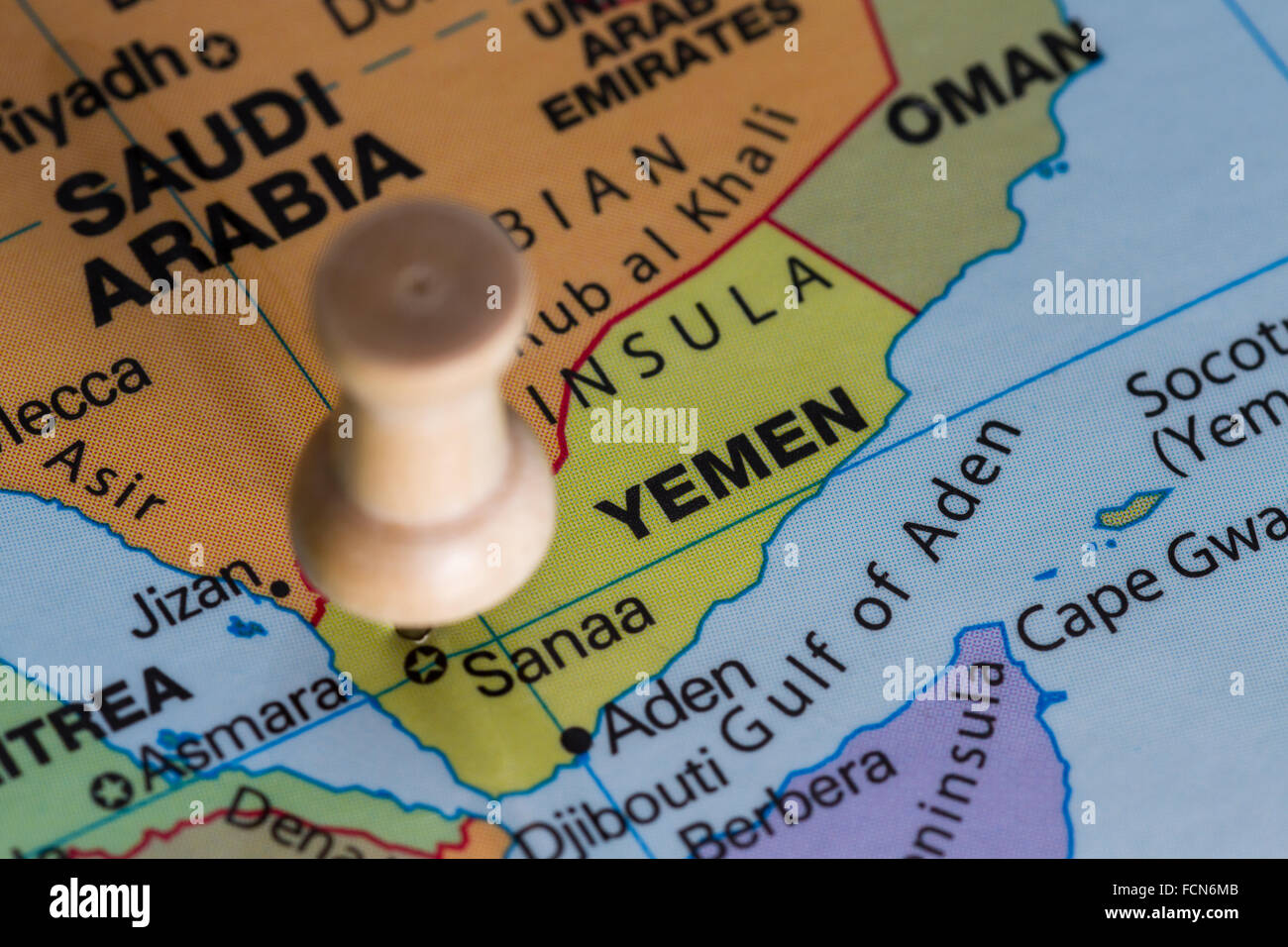 Map of yemen map hi-res stock photography and images - Alamy