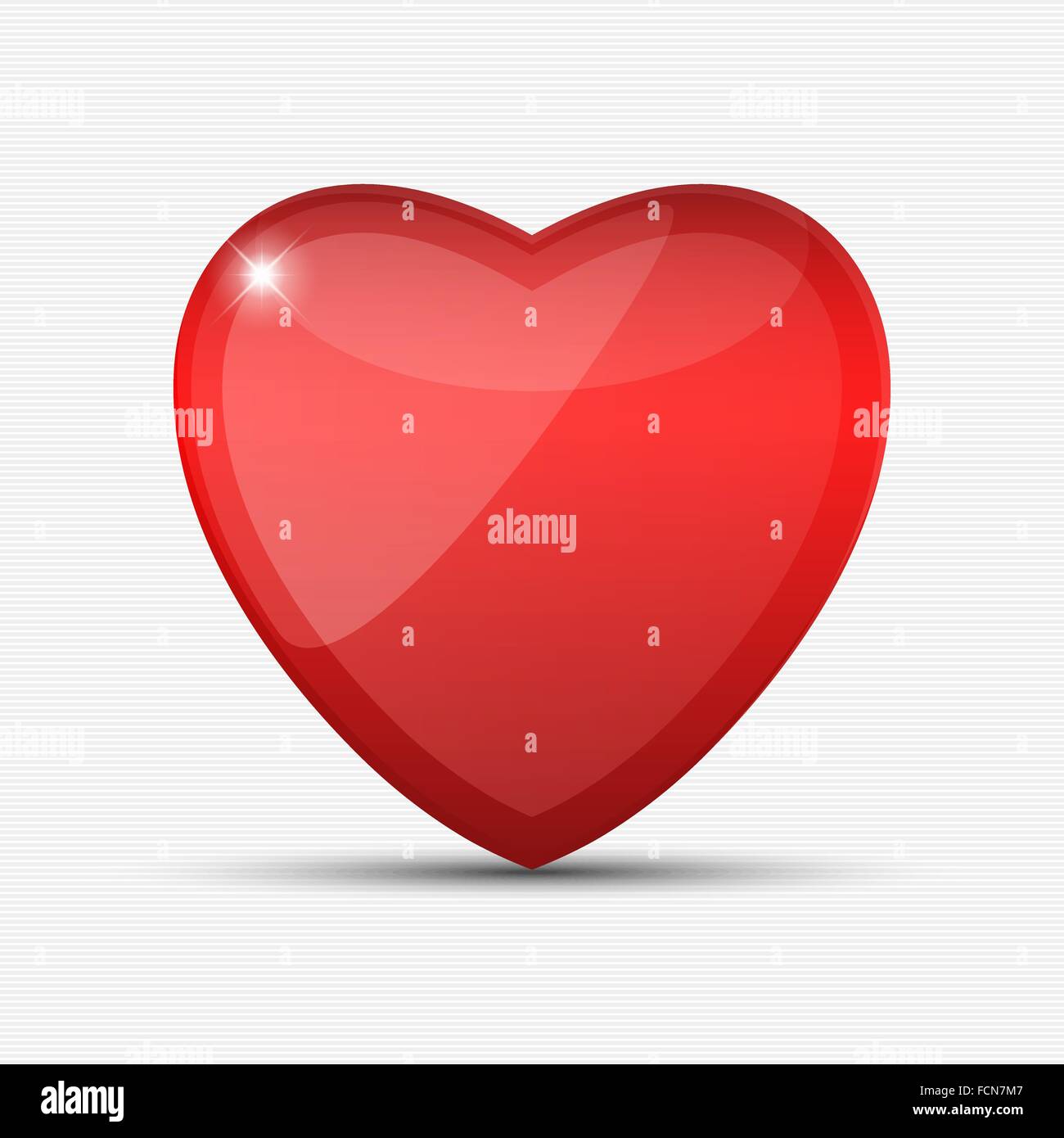 Isolated glossy red heart Stock Vector Images - Alamy