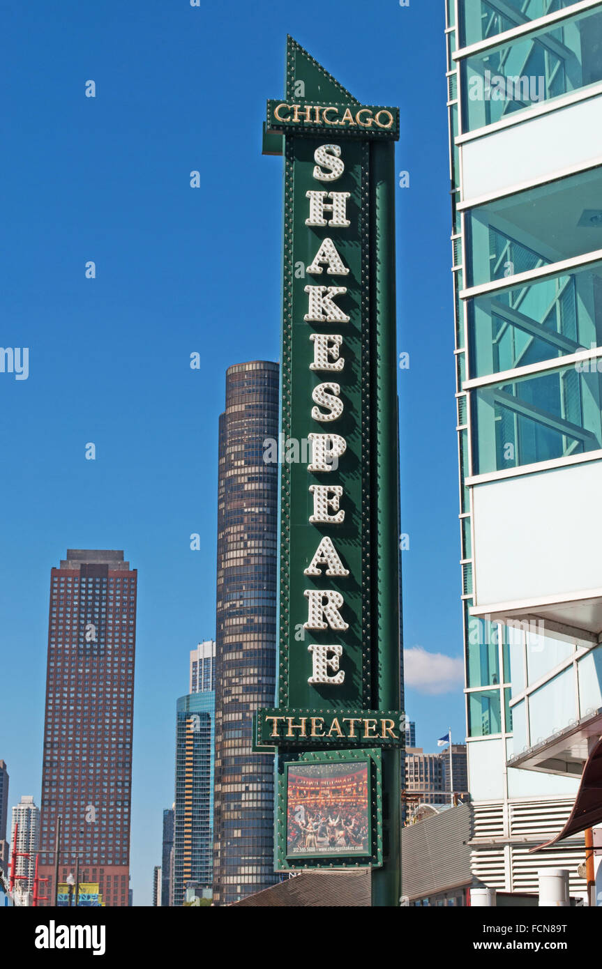 Chicago, Illinois, United States of America, Usa: the sign of the ...