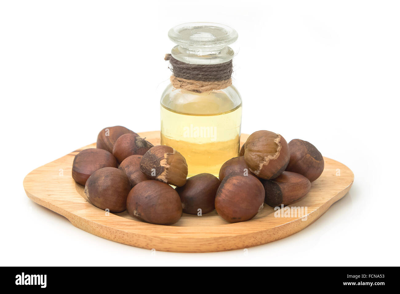 Organic cosmetics from chestnut oil Stock Photo - Alamy