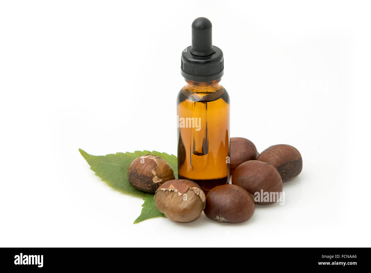 Organic cosmetics from chestnut oil Stock Photo - Alamy