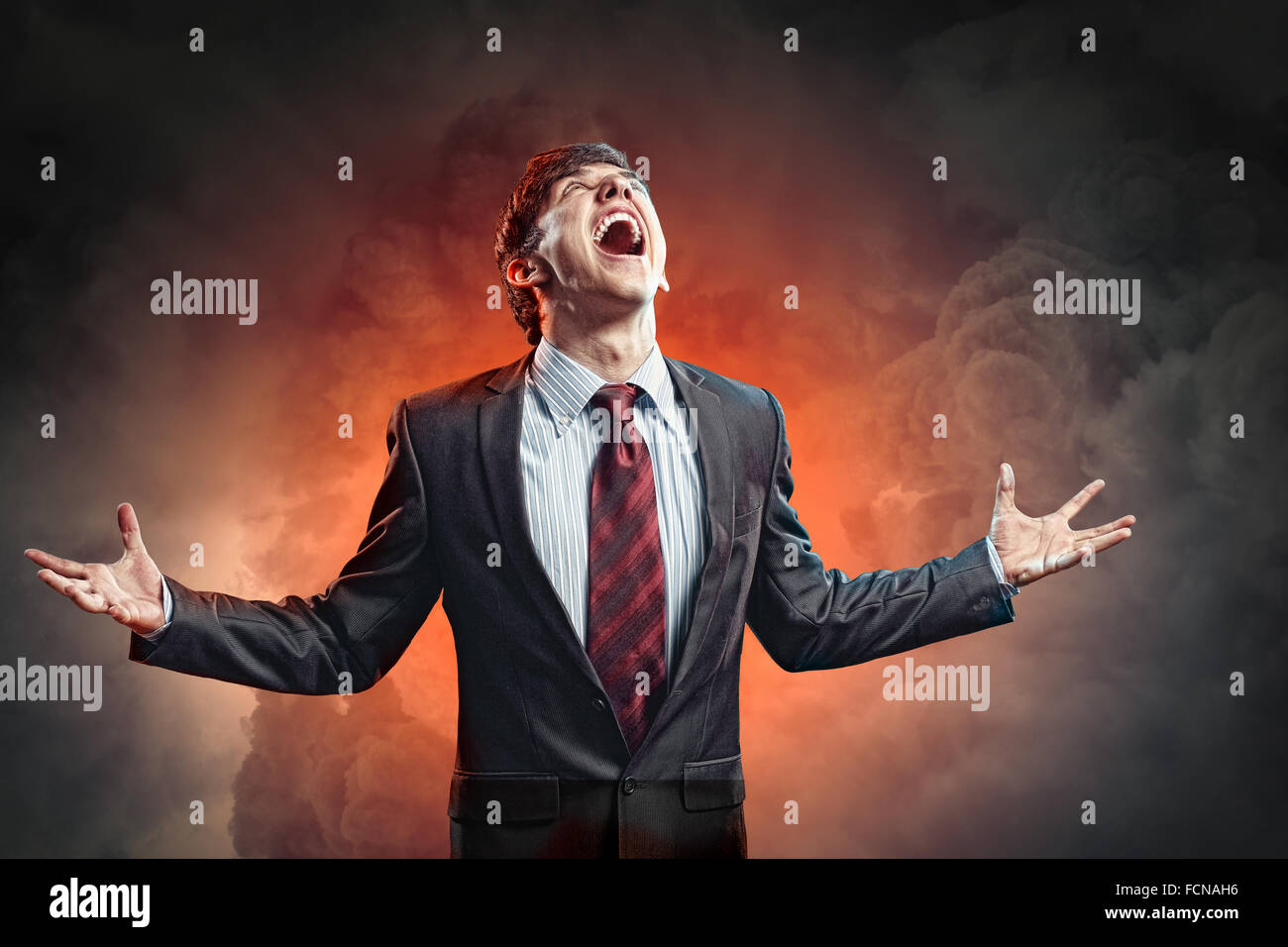 Crazy angry people scream in hi-res stock photography and images - Alamy