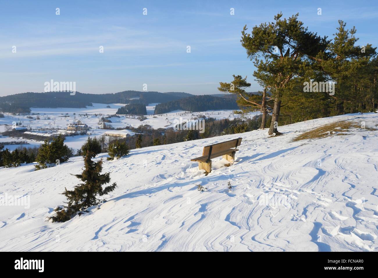 Bench on slope hi-res stock photography and images - Alamy