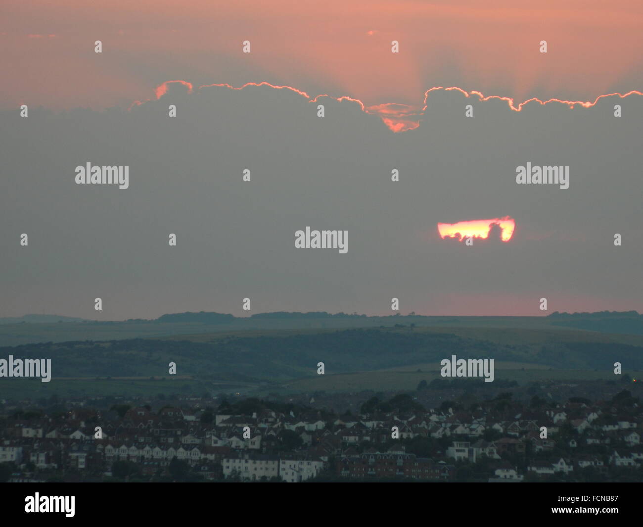 sunset over brighton Stock Photo - Alamy