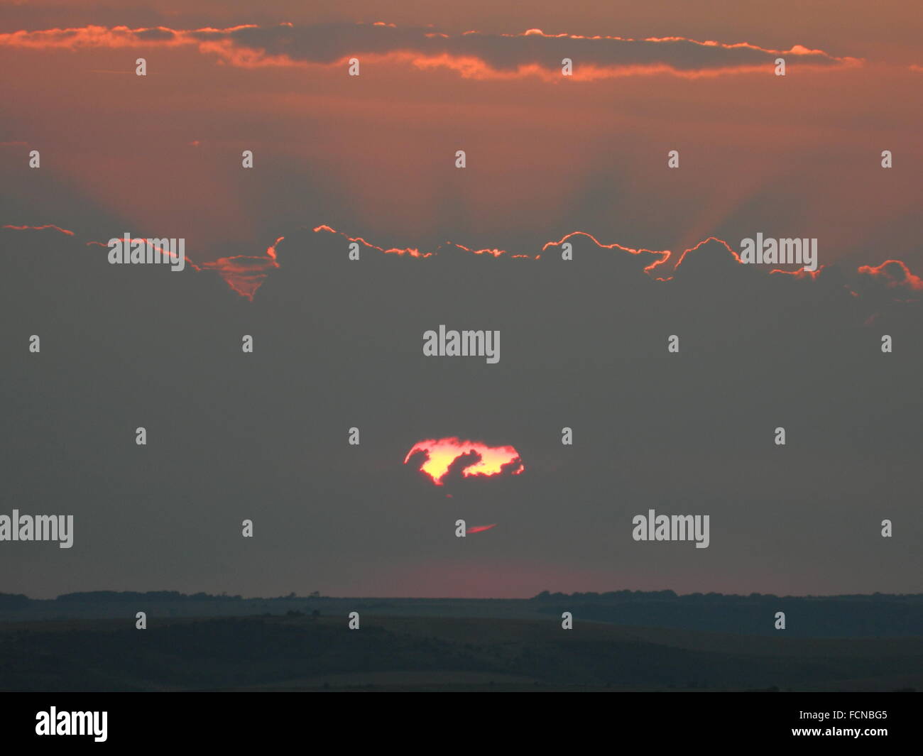 sunset over brighton Stock Photo - Alamy