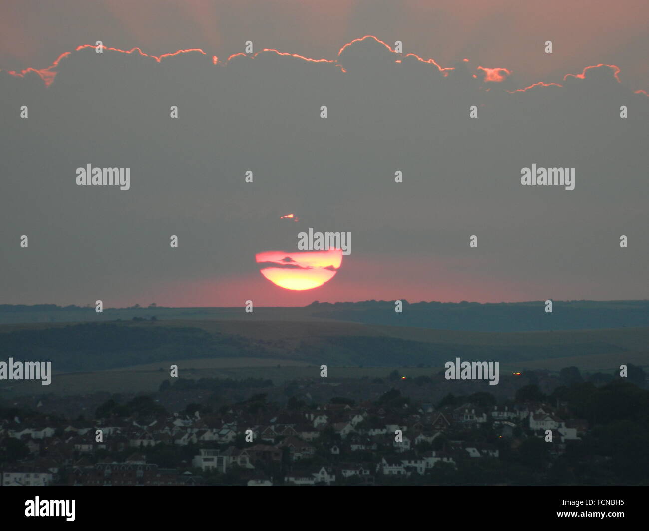 sunset over brighton Stock Photo - Alamy