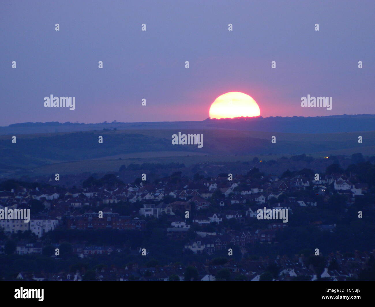sunset over brighton Stock Photo - Alamy