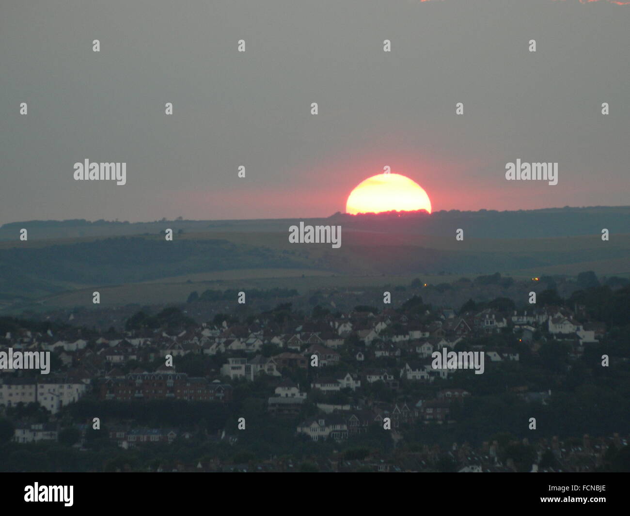 sunset over brighton Stock Photo - Alamy