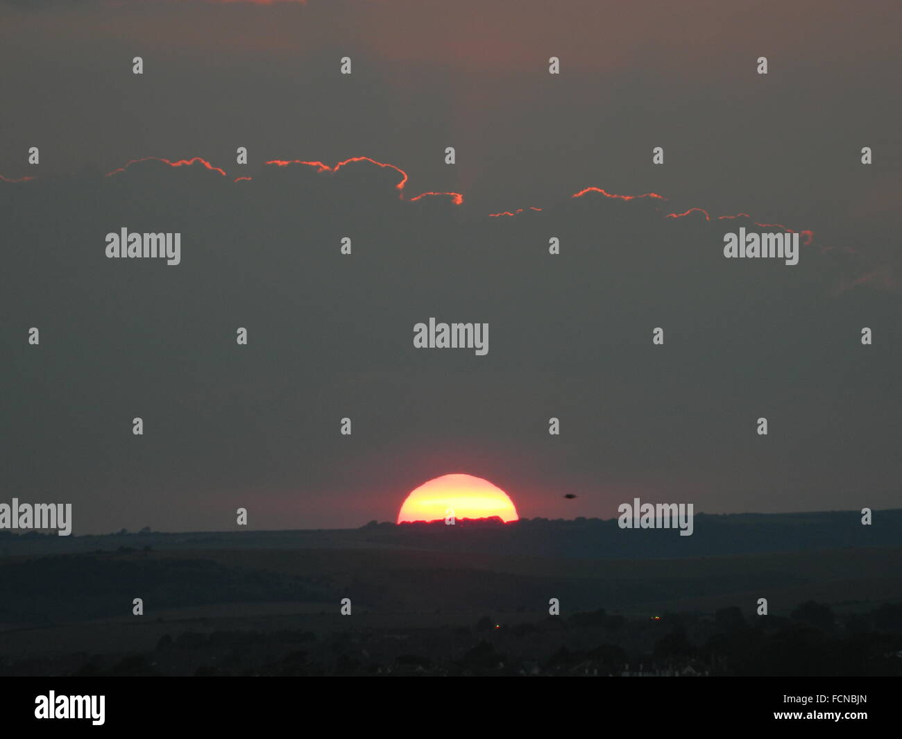 sunset over brighton Stock Photo - Alamy