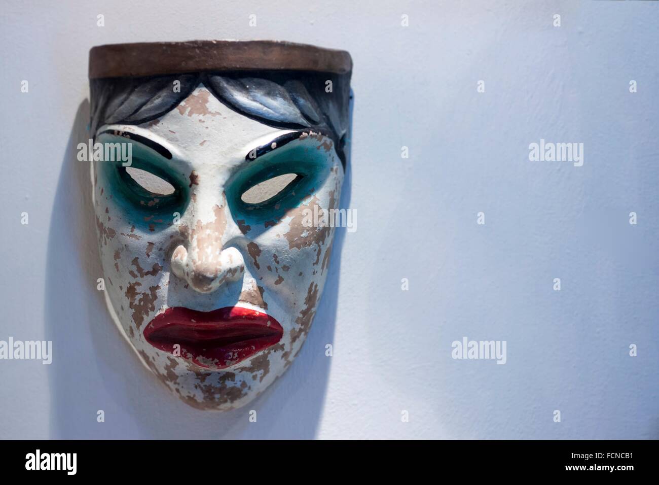 Traditional mexican mask used for dance and ritual. Zacatecas, ZAC ...