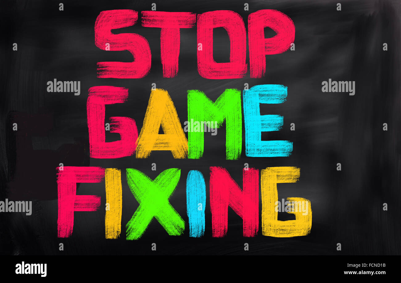 Stop Game Fixing Concept Stock Photo - Alamy