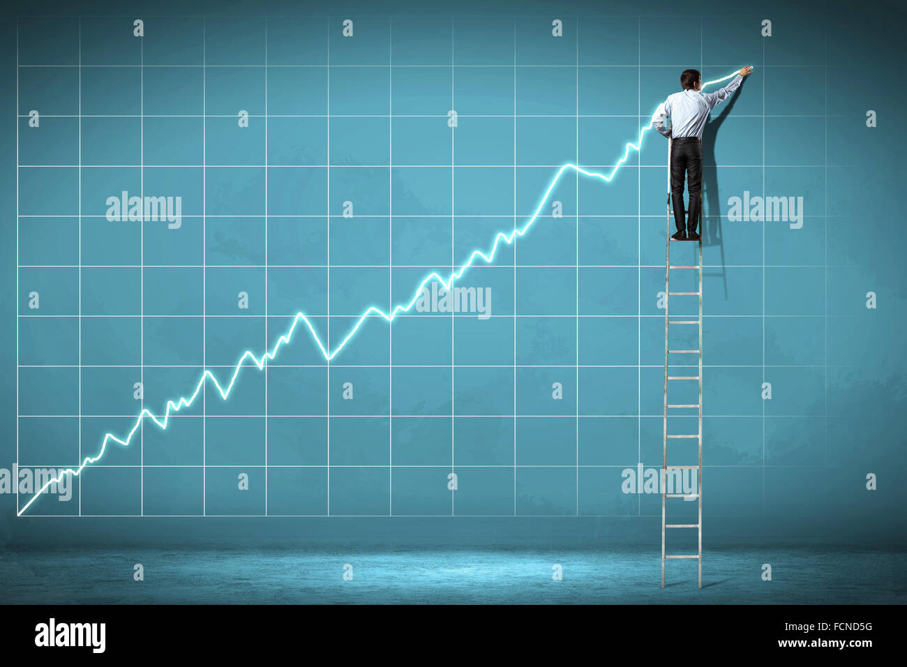 Hand drawing business statistics data graphs hi-res stock photography ...