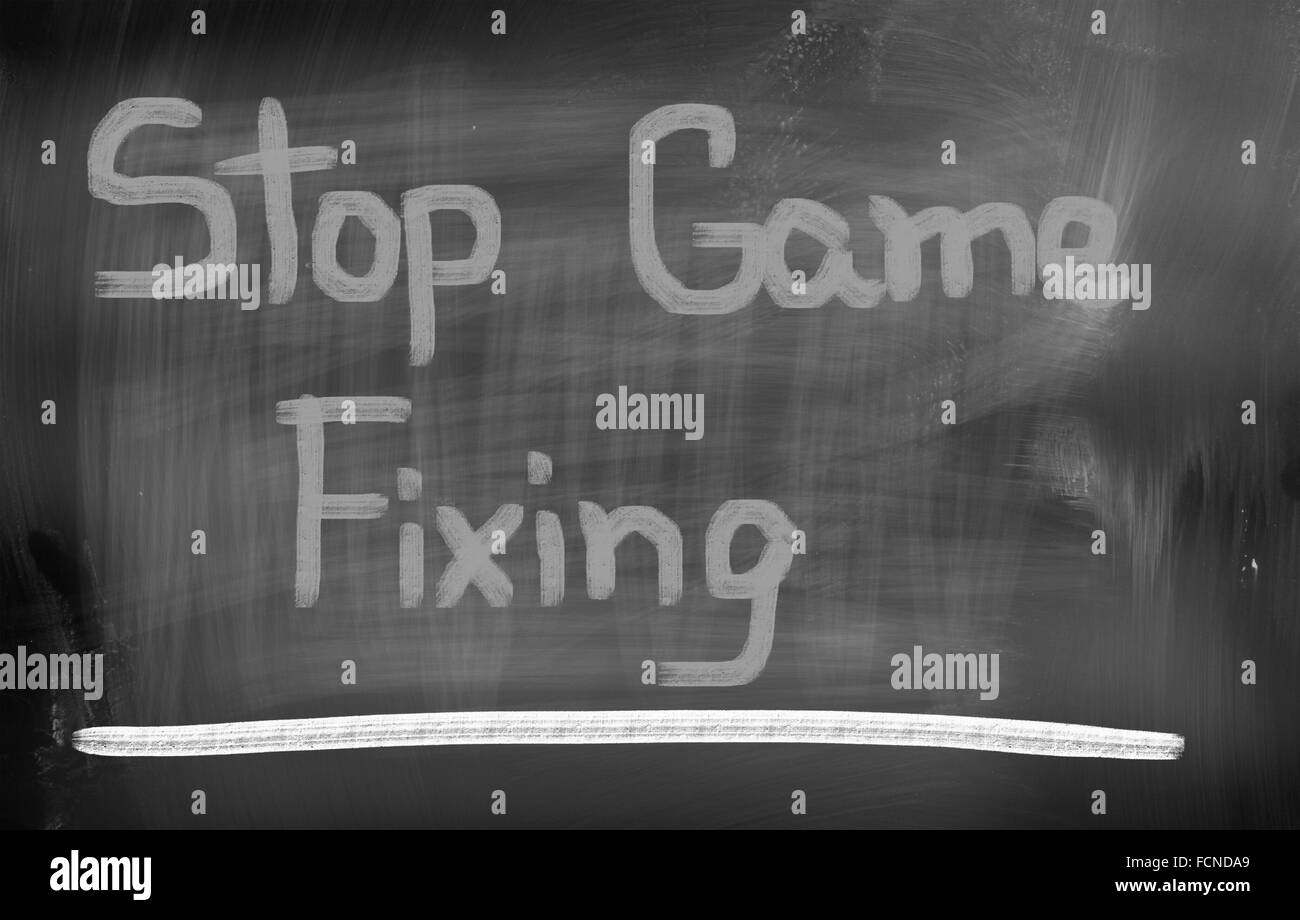 Stop Game Fixing Concept Stock Photo - Alamy