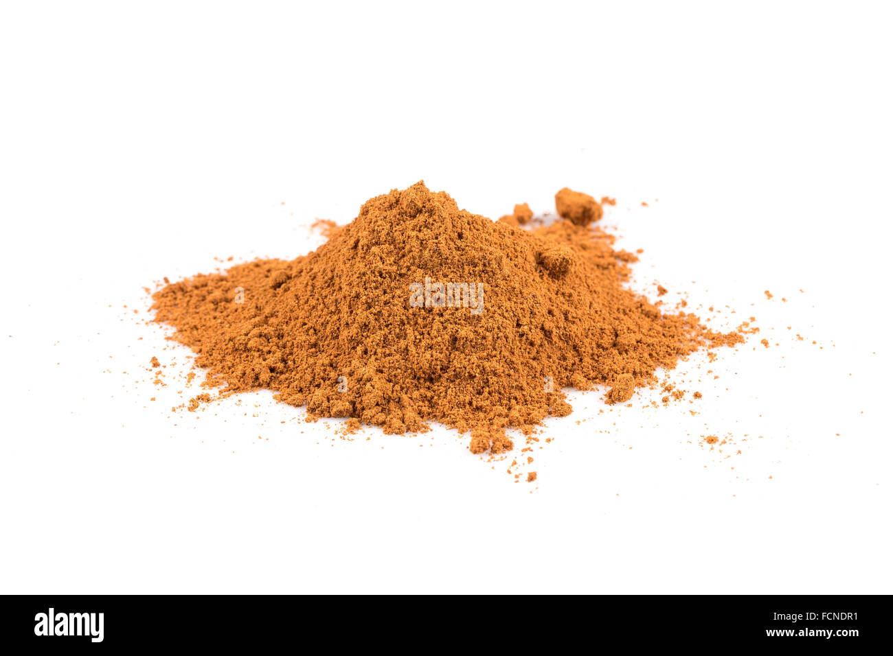 cinnamon powder isolated on a white background Stock Photo - Alamy