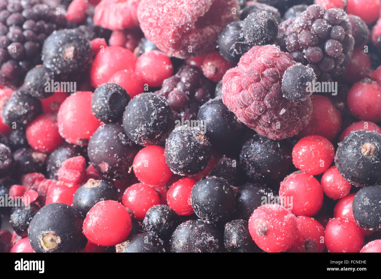 closeup to frozen mixed fruits Stock Photo - Alamy