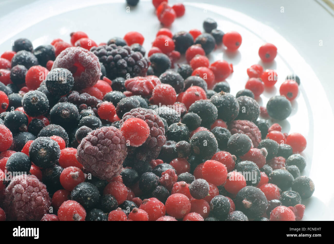 closeup to frozen mixed fruits Stock Photo - Alamy