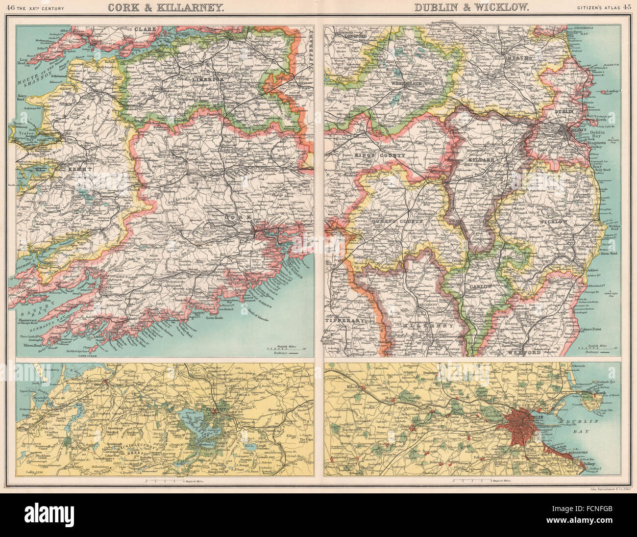 IRELAND:Cork & Killarney;Dublin & Wicklow.Kerry Limerick Kildare Offaly ...