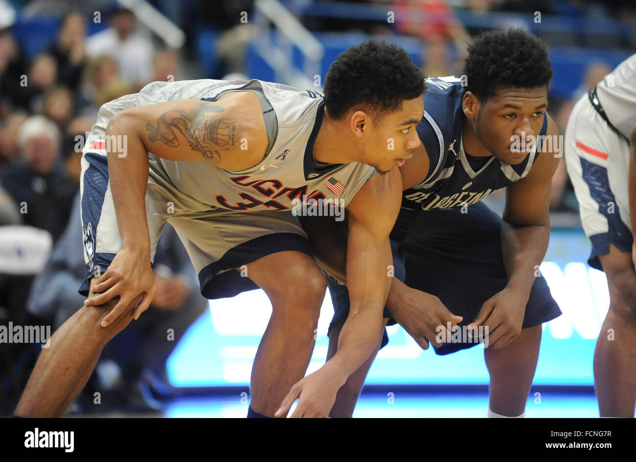 January 23rd 2016: Shonn Miller (32) of the Uconn Huskies in action ...