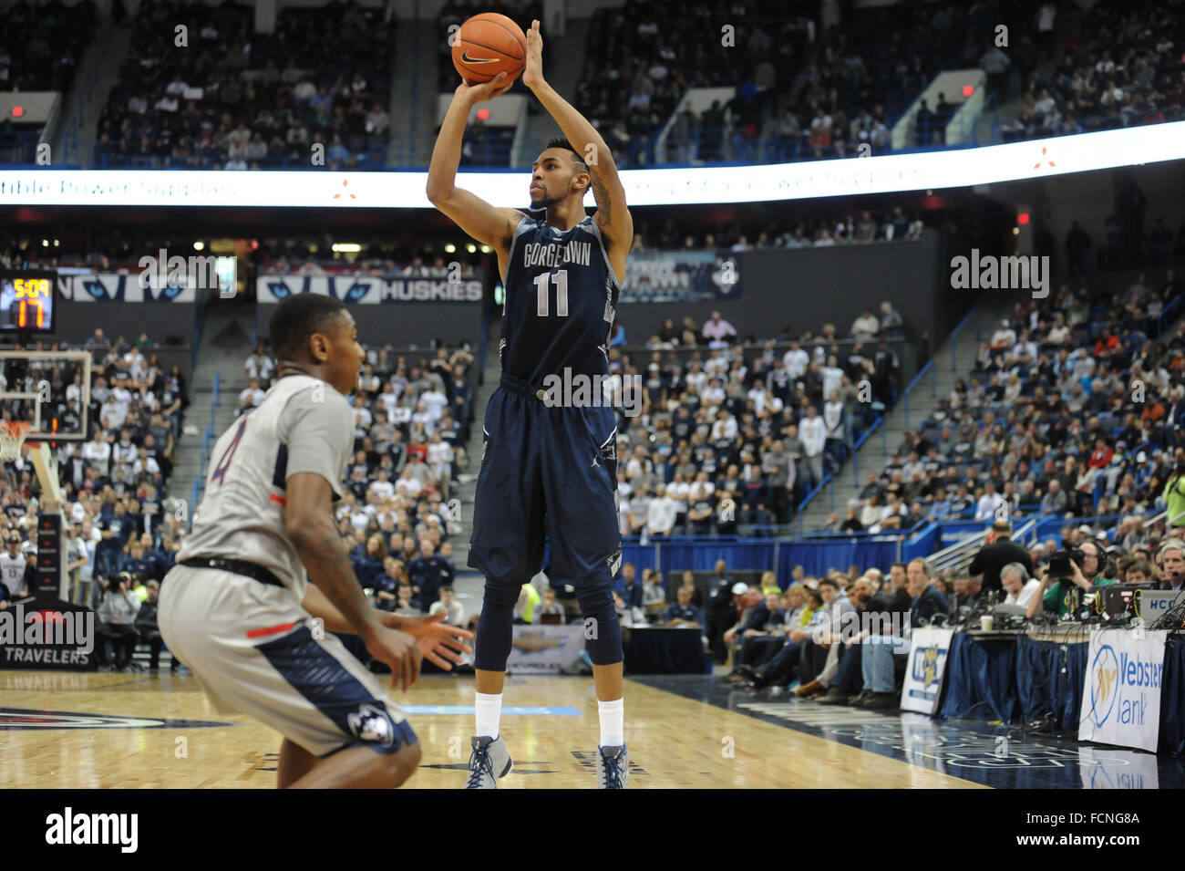 January 23rd 2016: Isaac Copeland (11) of the Georgetown Hoyas in ...