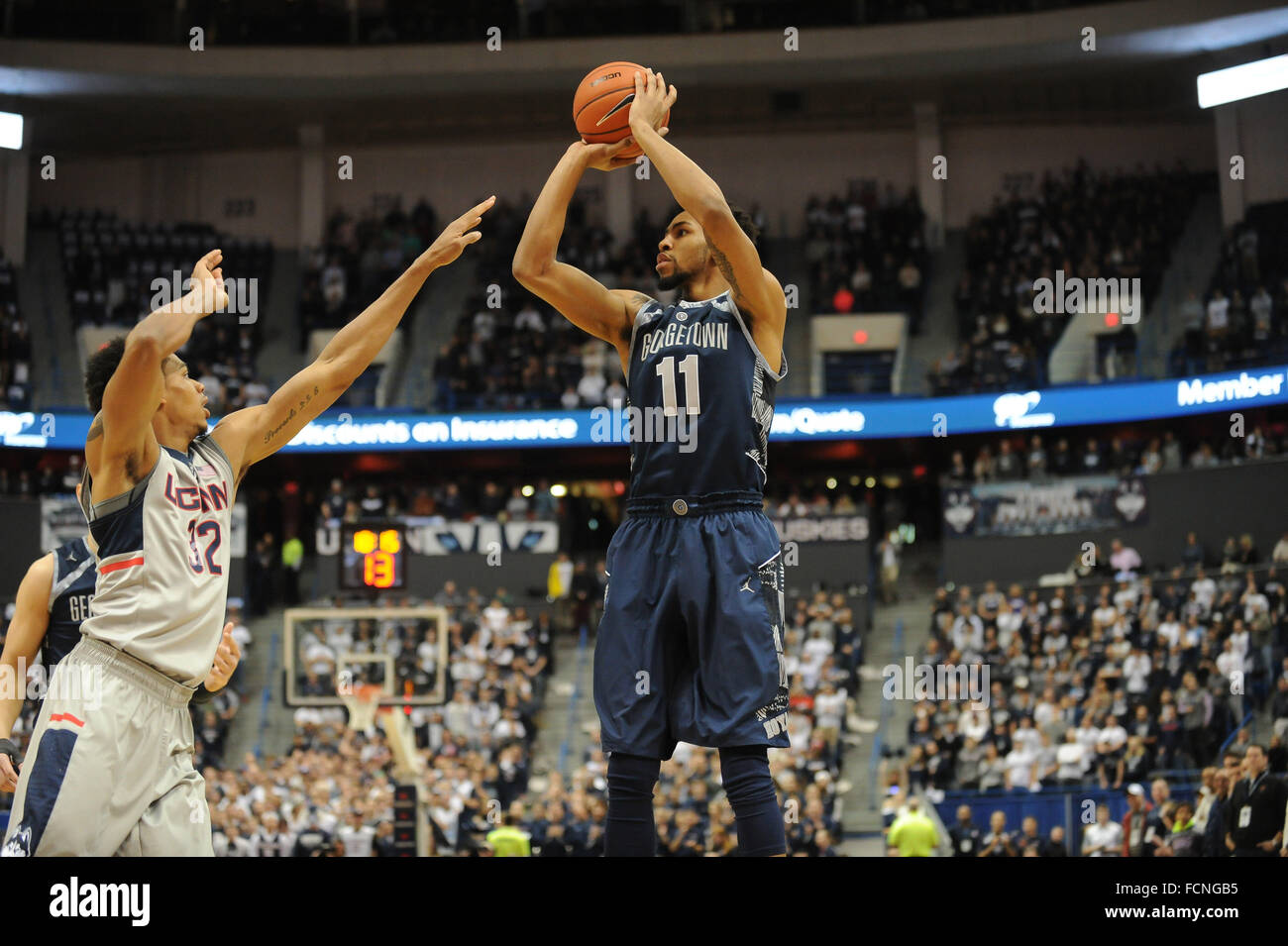 January 23rd 2016: Isaac Copeland (11) of the Georgetown Hoyas in ...