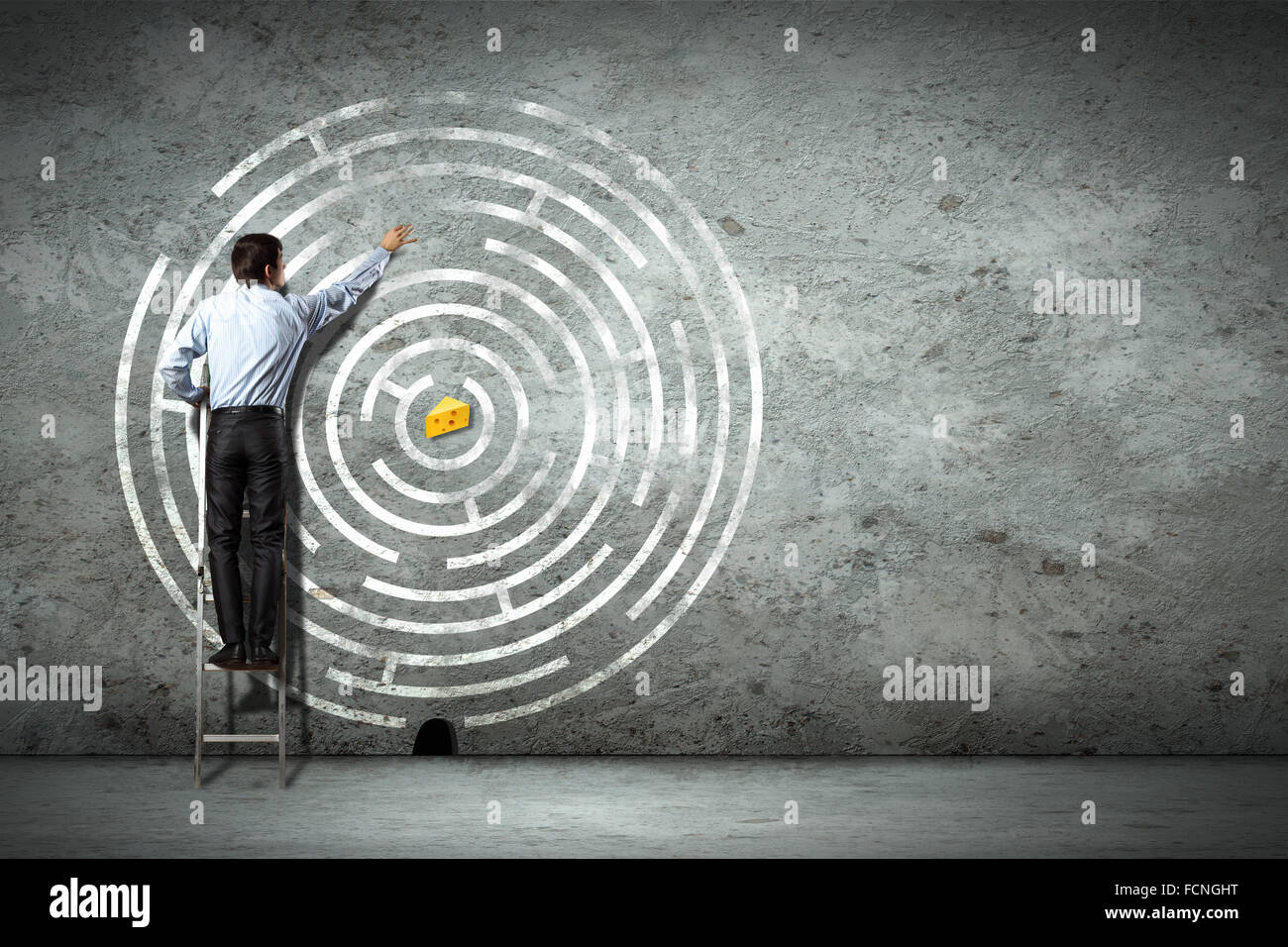 Maze with ladder hi-res stock photography and images - Alamy