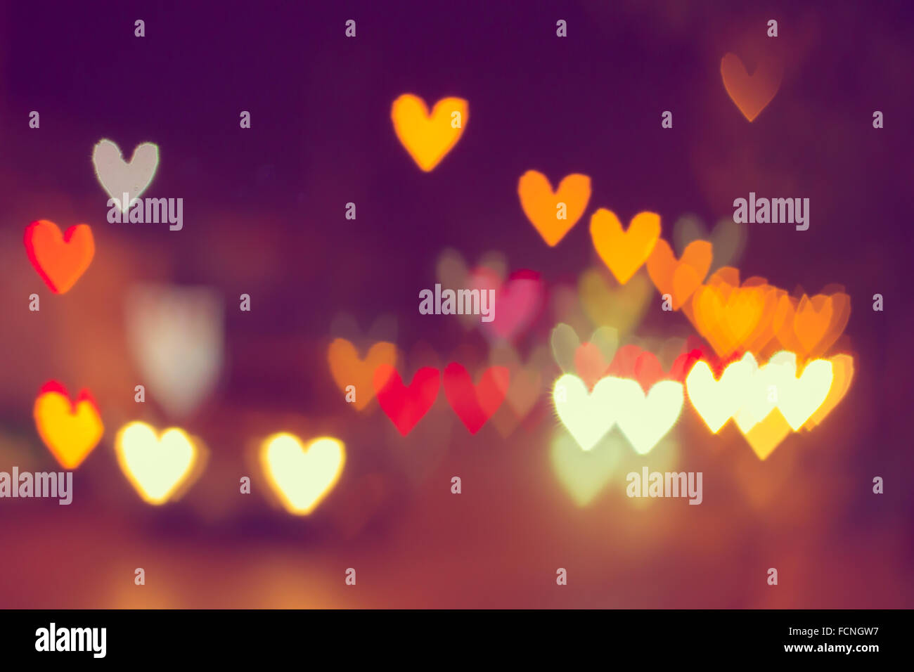 Heart bokeh background. Valentine's day background Stock Photo - Alamy