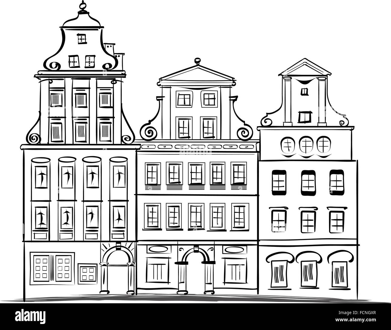 Old architecture market square Stock Vector Images - Alamy Old architecture market square Stock Vector Images - Alamy