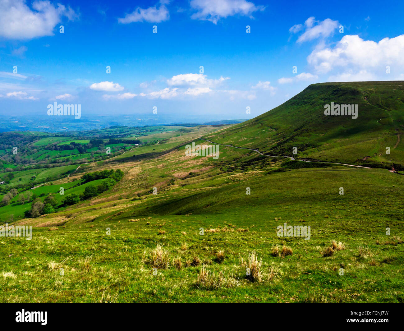 Gospel Pass, Black Mountains - Wales. This image is taken halfway up ...