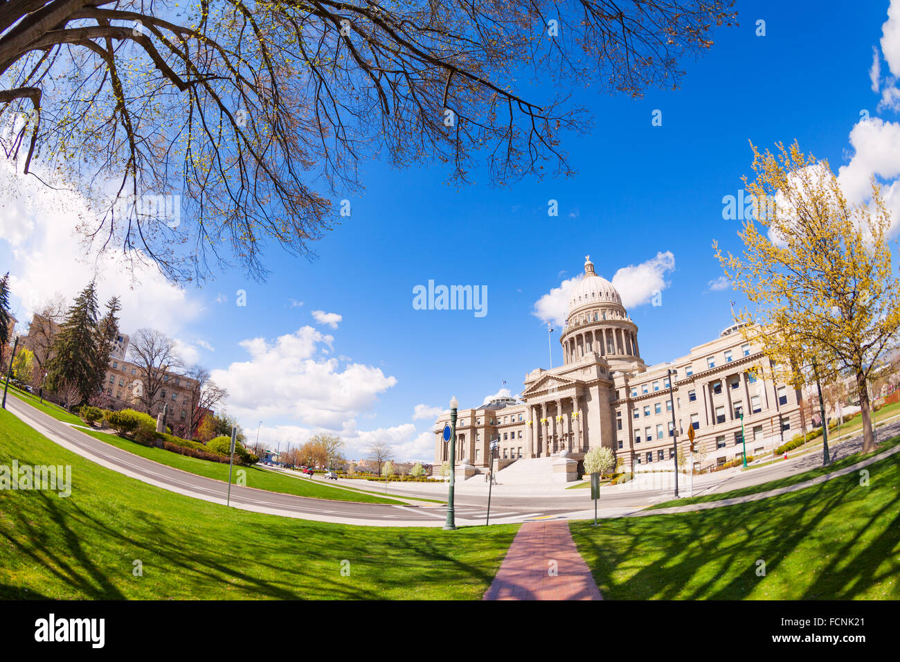 Capitol boulevard and building in Boise Stock Photo - Alamy