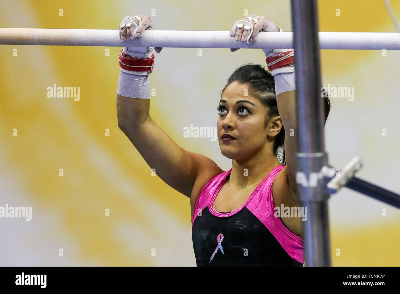 Baton Rouge, LA, USA. 22nd Jan, 2016. LSU Tigers Jessica Savona on the ...