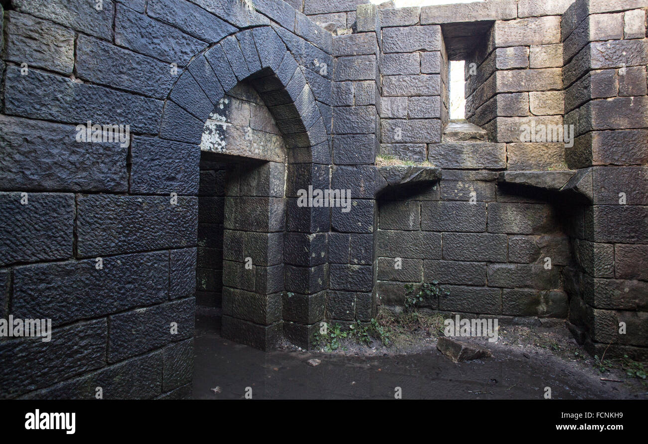 Rivington Castle, a scaled down copy of Liverpool Castle, Part of the ...