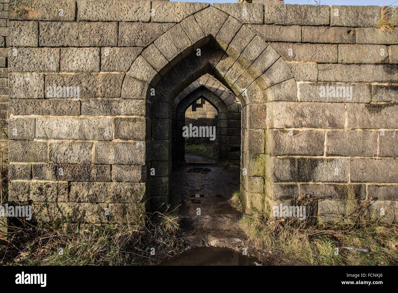 Rivington Castle, a scaled down copy of Liverpool Castle, Part of the ...