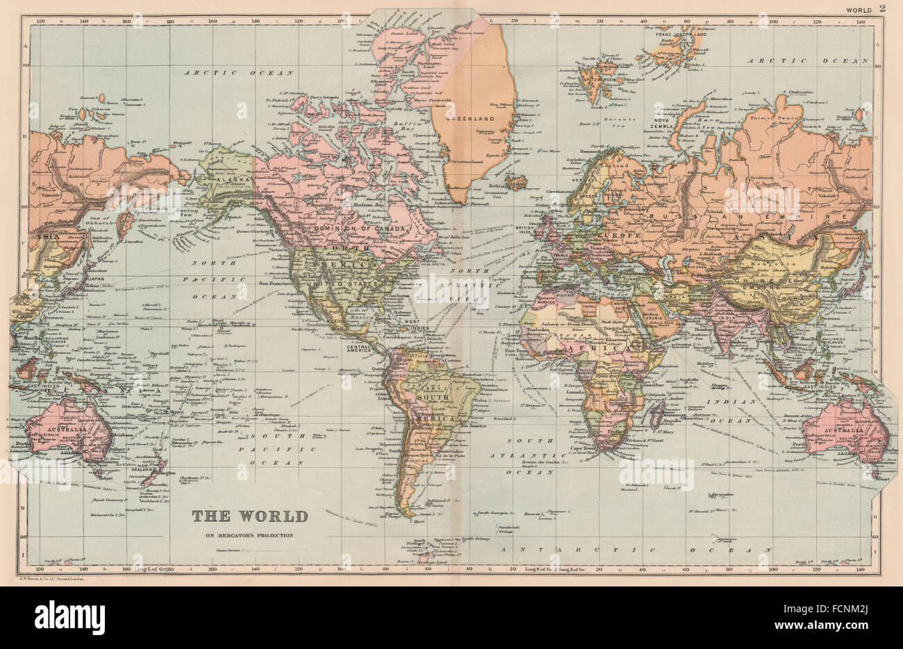 Map Of The World Mercator Projection