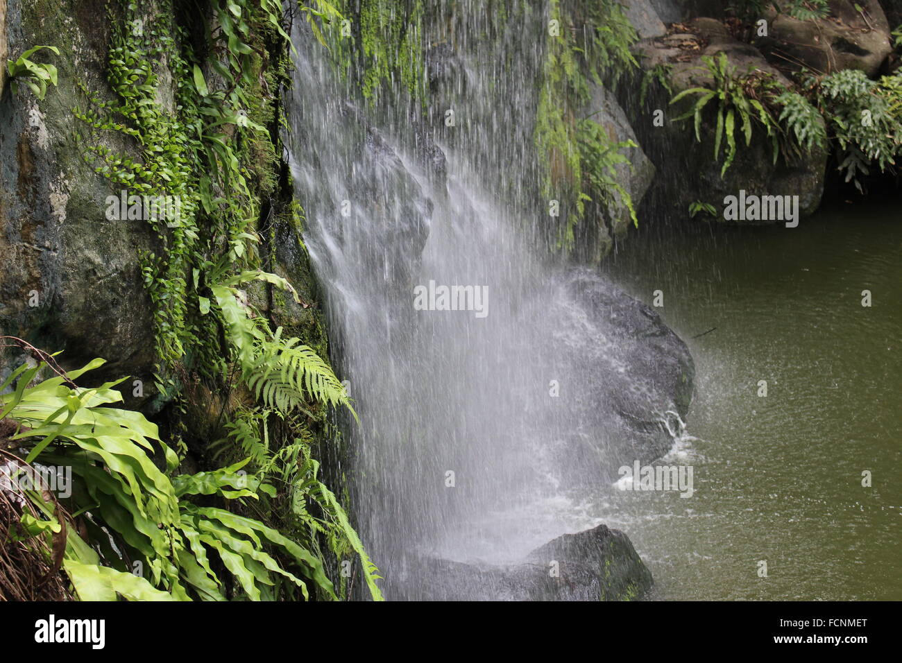 Waterfall lagoon hi-res stock photography and images - Alamy