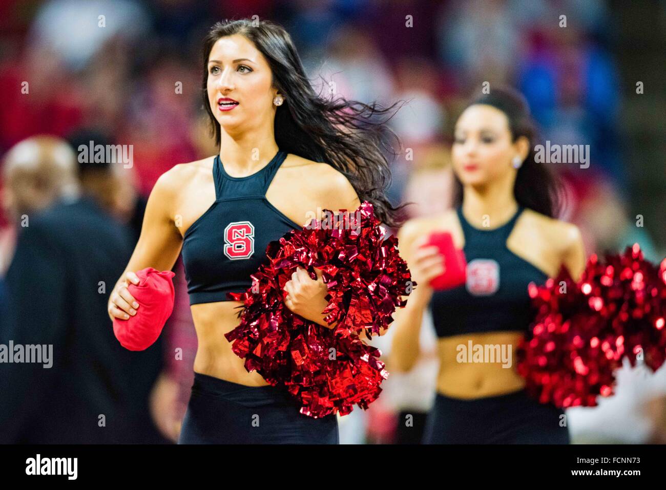 Nc State Cheerleader During Ncaa High Resolution Stock Photography and ...