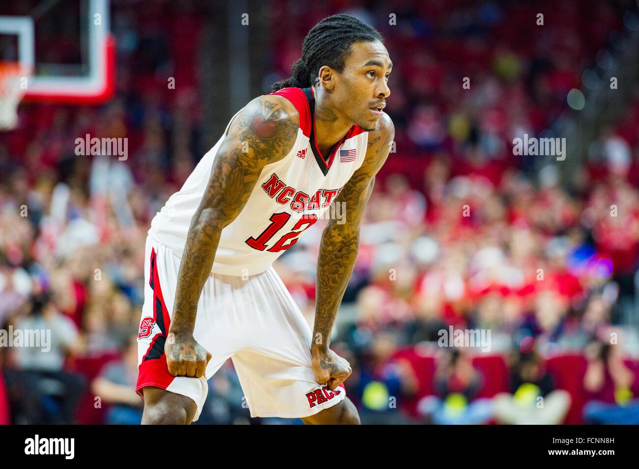 NC State guard Anthony 'Cat' Barber (12) during the NCAA Basketball ...
