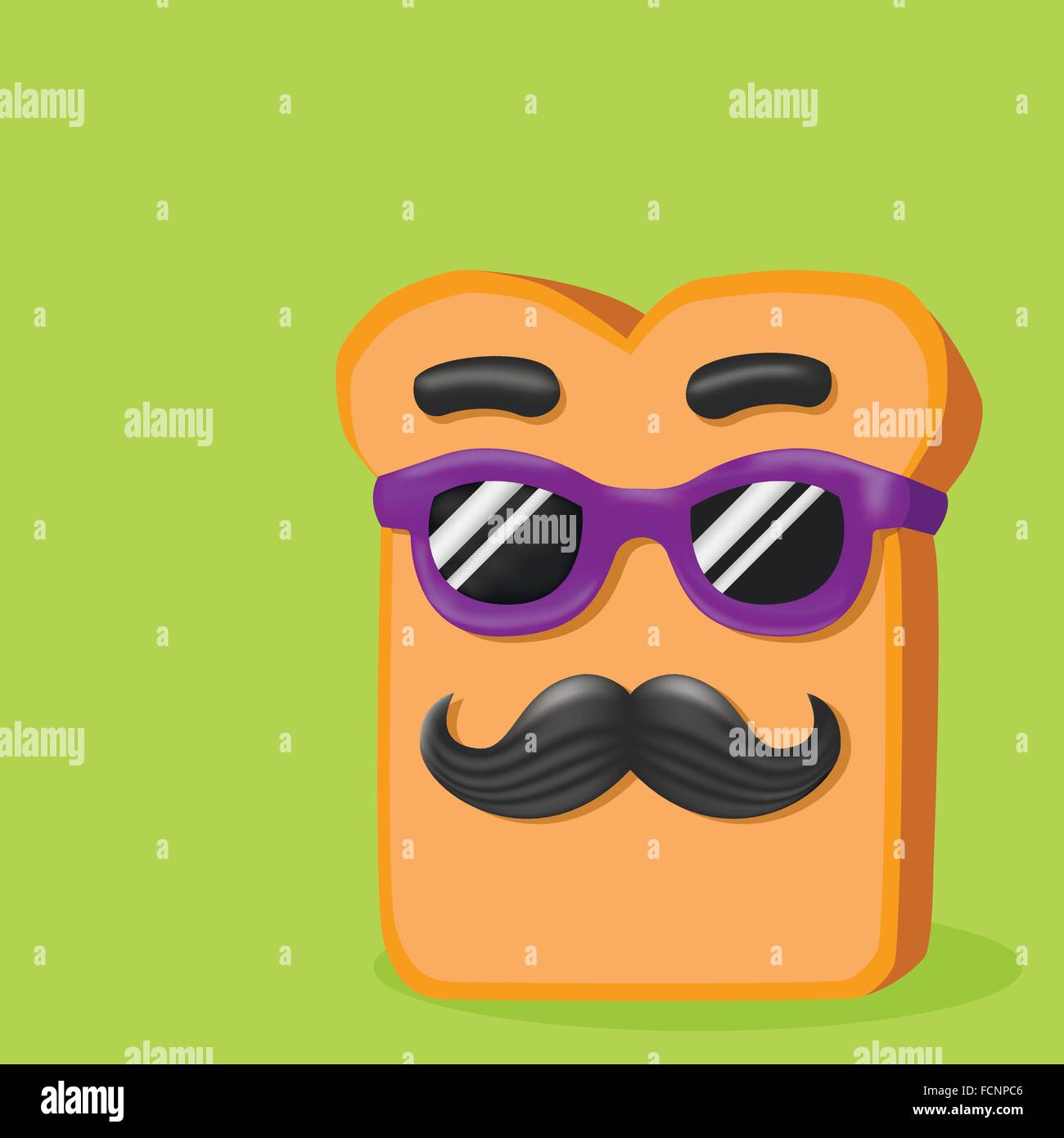 Toast bread funny Stock Vector Images - Alamy