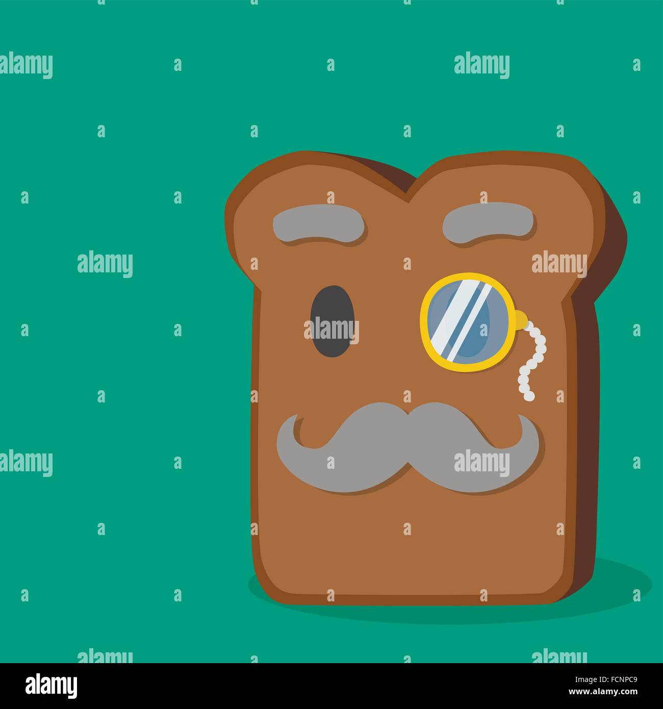 cartoon brown bread swag Stock Vector Image & Art - Alamy