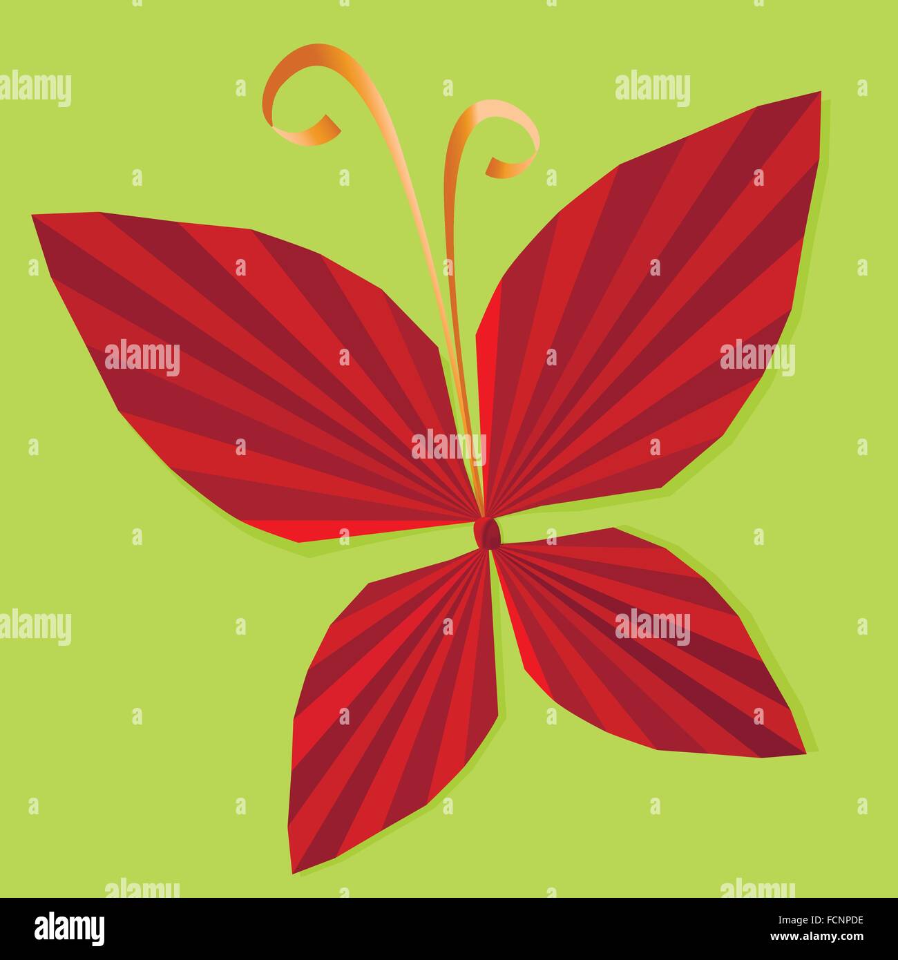 handmade paper butterfly Stock Vector Image & Art - Alamy