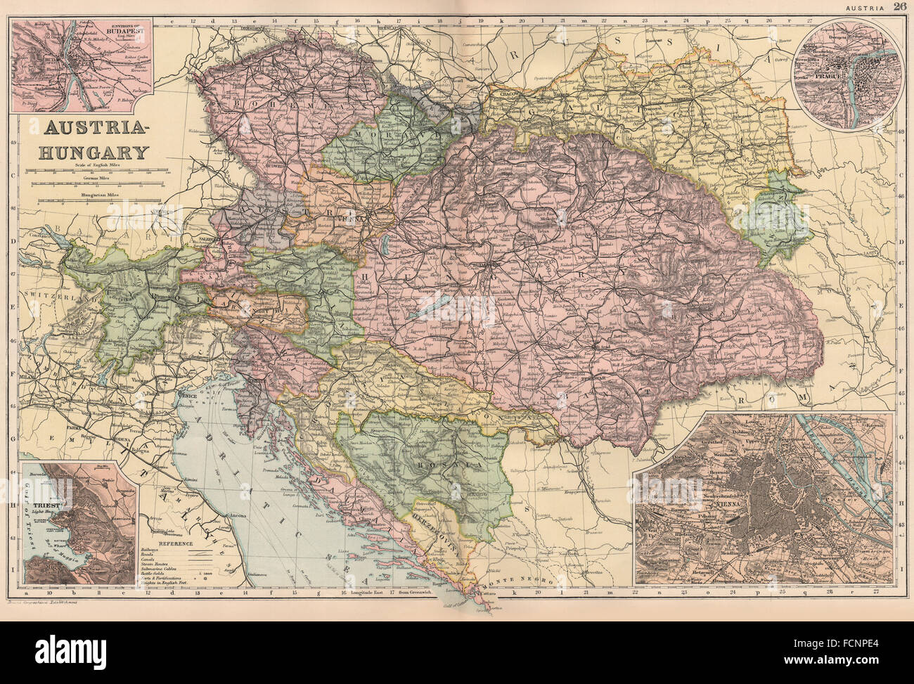 Austria Hungary Map Stock Photos & Austria Hungary Map Stock Images - Alamy