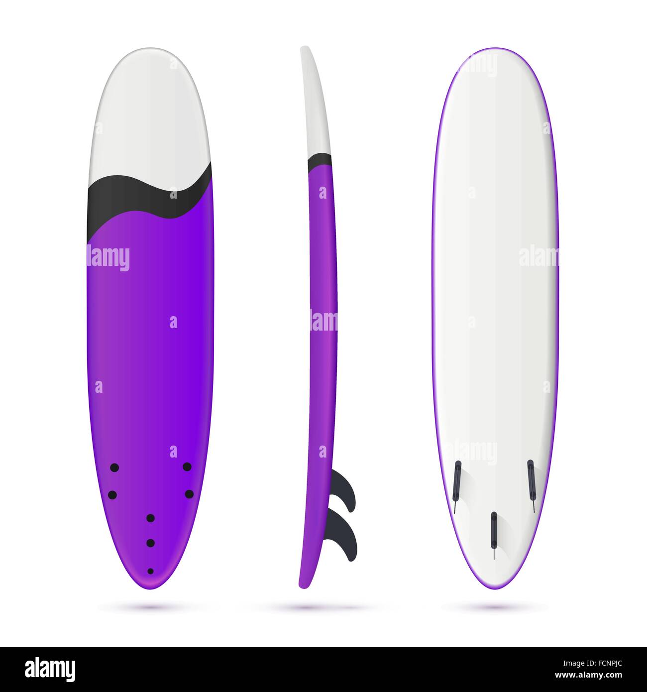 Beginners surfing Stock Vector Images - Alamy